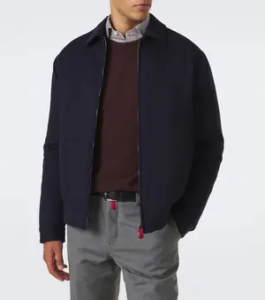 Kiton Wool Bomber Jacket