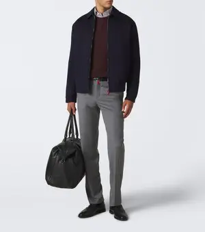 Kiton Wool Bomber Jacket