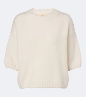 Jardin Des Orangers Cashmere And Silk Blend Sweater - White