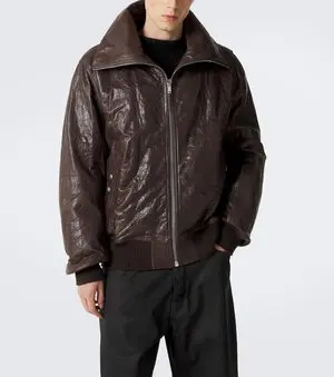 Rick Owens Dracuflight Leather Blouson Jacket