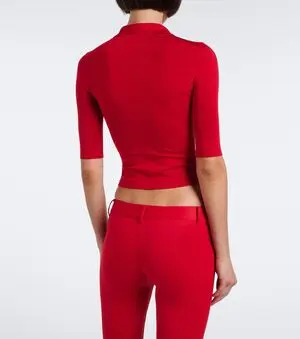 Gucci Knitted Silk-blend Polo Sweater