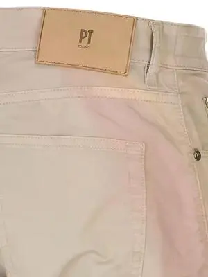 PT TORINO Slim Fit Logo Patch Trousers