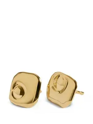 Monica Vinader Hammered Stud Earrings