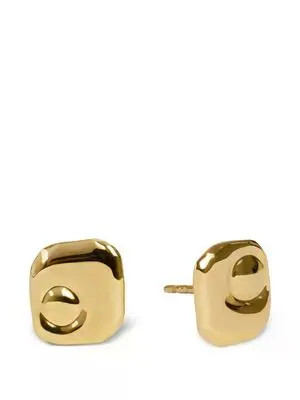 Monica Vinader Hammered Stud Earrings