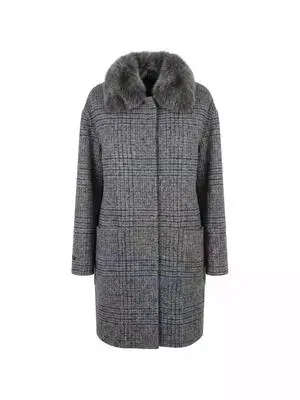 MANZONI 24 Checked Single-breasted Coat