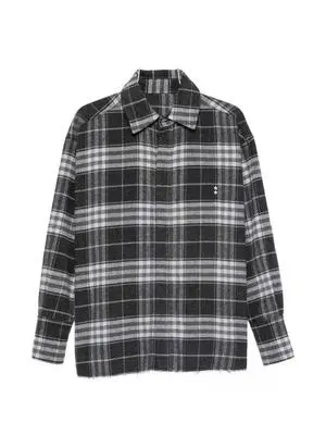 ICON DENIM LOS ANGELES Check-pattern Raw-cut Shirt