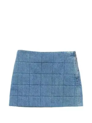 Gucci Quilted Mini Skirt - Blue