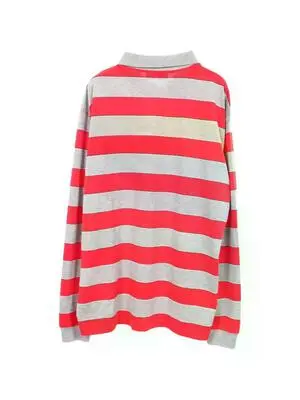 Miu Miu 2010s Striped Long-sleeve Polo Shirt