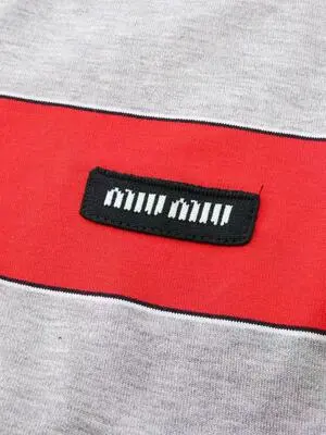 Miu Miu 2010s Striped Long-sleeve Polo Shirt