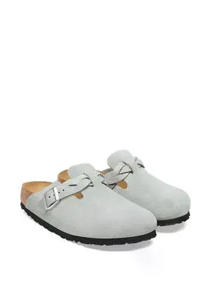 BIRKENSTOCK Boston Braided Suede Clogs