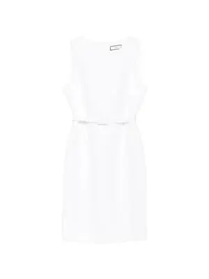 ANDIATA Bouclé-knit Belted Mini Dress