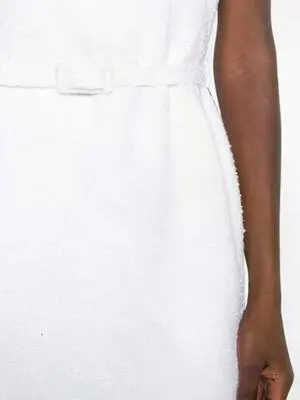 ANDIATA Bouclé-knit Belted Mini Dress