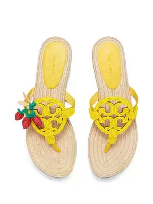 Tory Burch Miller Beaded Espadrille Sandals