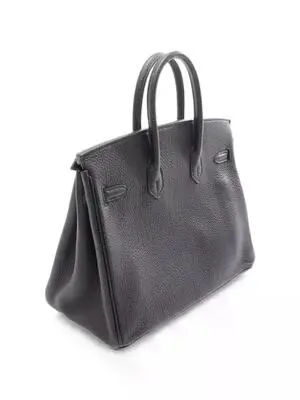Hermès Togo Leather Birkin 25 Tote Bag - Black