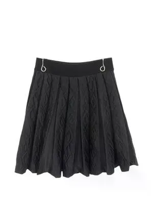 LOUIS VUITTON Pleated Quilted Mini Skirt