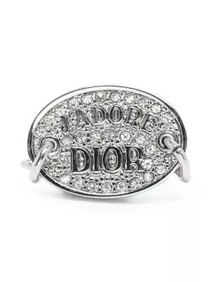 Dior J'adore Chain-link Crystal Ring