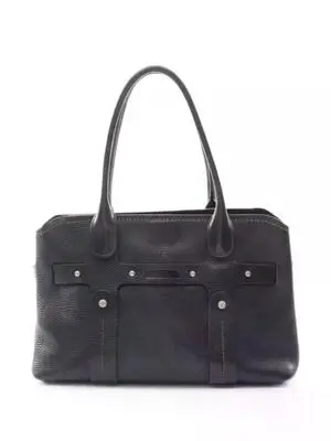 FERRAGAMO 2000s Gancini Shoulder Bag - Black