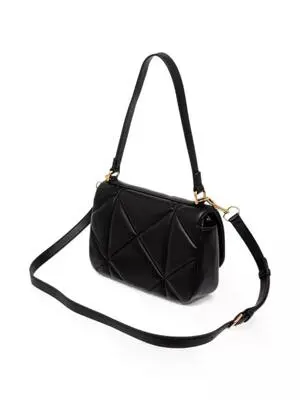 Moschino Quilted Logo-plaque Shoulder Bag