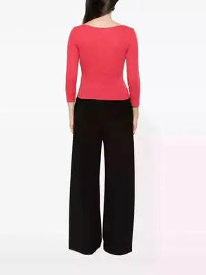 RE/DONE X Hanes Pointelle-knit Snap-button Top