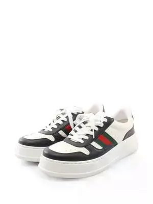 Gucci 2010s Chunky Leather Sneakers - White