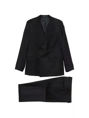 Caruso Norma Double-breasted Peak-lapel Suit