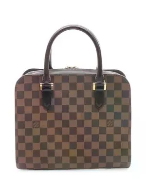 LOUIS VUITTON 2000 Triana Damier Ebène Tote Bag