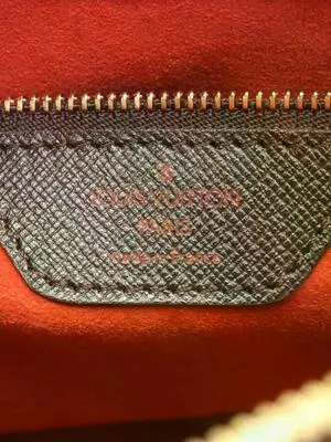 LOUIS VUITTON 2000 Triana Damier Ebène Tote Bag