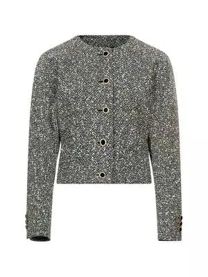 Alessandra Rich Bouclé-knit Button-up Jacket