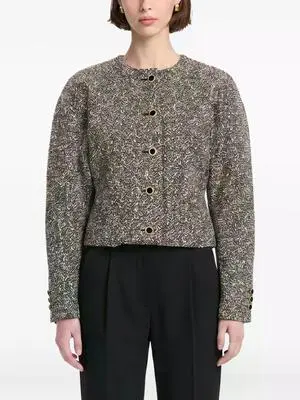 Alessandra Rich Bouclé-knit Button-up Jacket