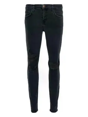 Current/Elliott Distressed Jeans - Black