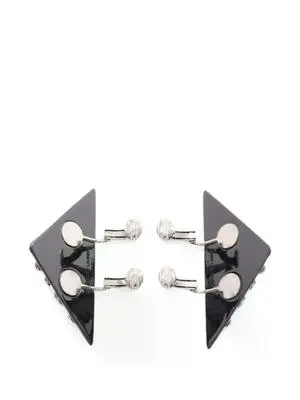 Saint Laurent 2010s Cassandre Triangle Earrings