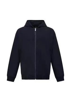 Herno Hooded Zip Sweatshirt - Blue