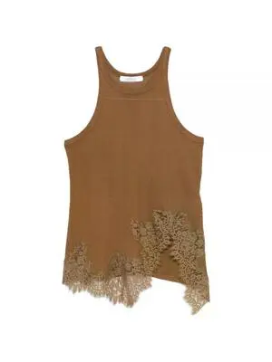 Dorothee Schumacher Lace-trim Top - Brown