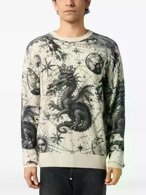 Philipp Plein Graphic Print Sweater