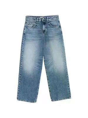 ICON DENIM LOS ANGELES Faded Wide-leg Jeans - Blue