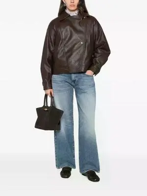 ICON DENIM LOS ANGELES Faded Wide-leg Jeans