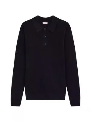FURSAC Waffle-knit Wool Polo Shirt