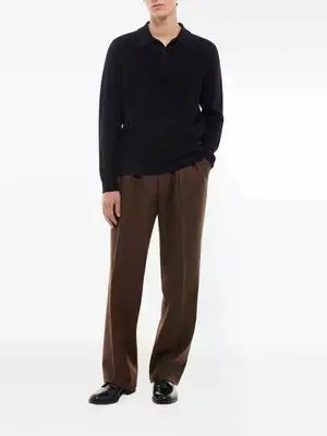 FURSAC Waffle-knit Wool Polo Shirt