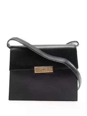 Dior 2000s Logo-plaque Shoulder Bag - Black