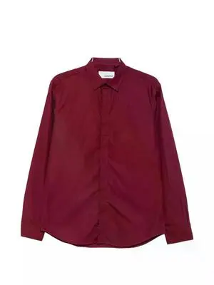 COSTUMEIN Concealed-placket Long-sleeve Shirt - Red