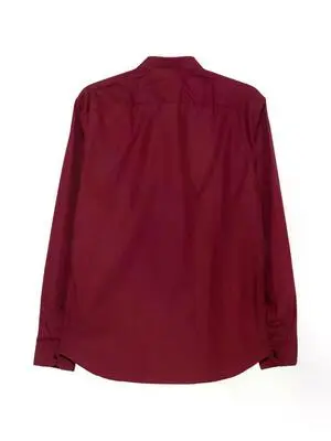 COSTUMEIN Concealed-placket Long-sleeve Shirt - Red