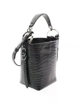 JIMMY CHOO Varenne Crocodile-embossed Mini Bag