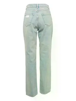 GANNI High-waisted Straight-leg Trousers
