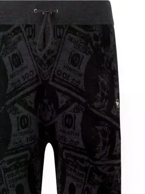 Philipp Plein Dollar-print Track Pants - Black