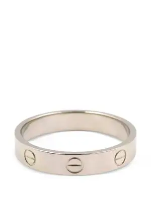 Cartier 18k White Gold Love Ring - Silver