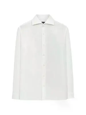 TOMBOLINI Spread-collar Long-sleeve Shirt - White