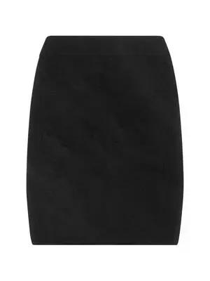 Philipp Plein Monogram-jacquard Skirt - Black
