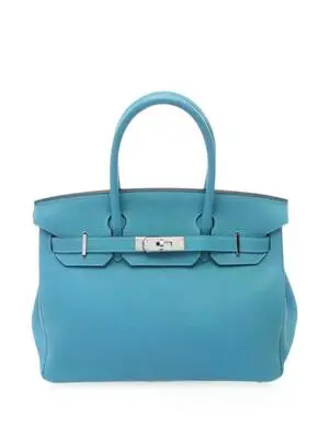Hermès 2015 30 Birkin Handbag - Blue