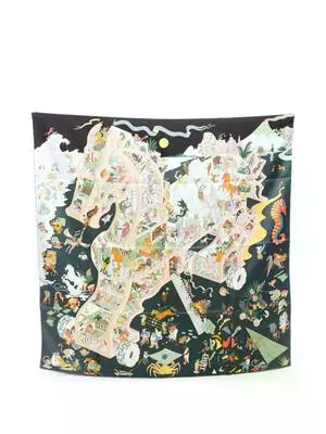 Hermès 2020s Academia Hippica Scarf - Black