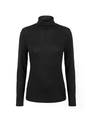 PUROTATTO Roll-neck Long-sleeve Sweater - Black